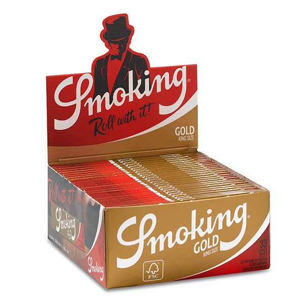 Smoking Slim Size Gold - Display